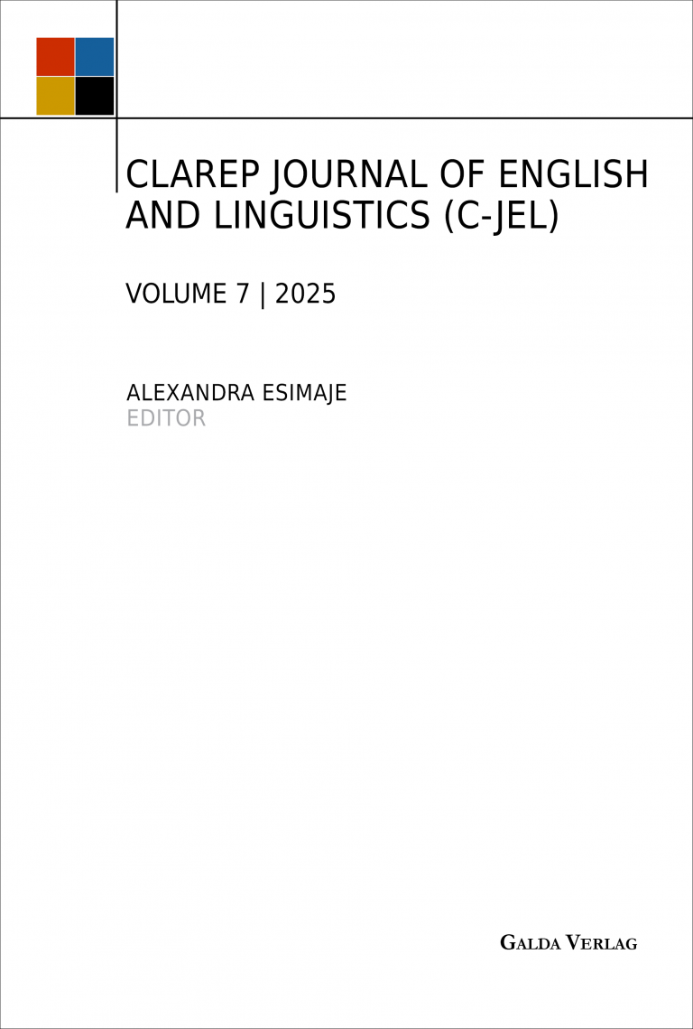 CLAREP Journal of English and Linguistics (C-JEL), Vol 7 - Galda-Verlag